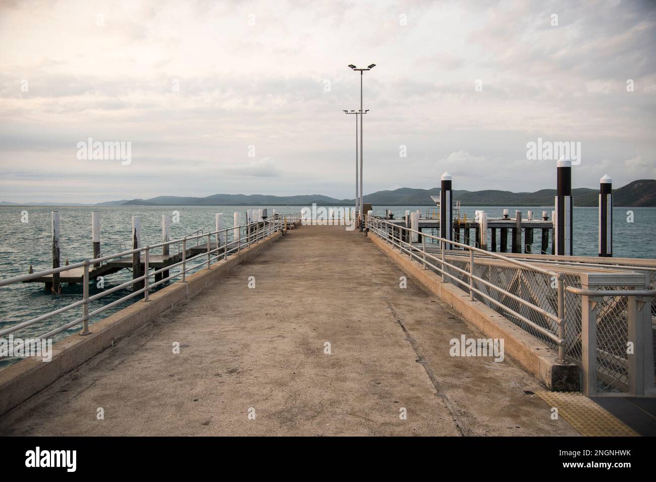 The jetty on Thursday Island, in the Torres Strait, north Queensland ...