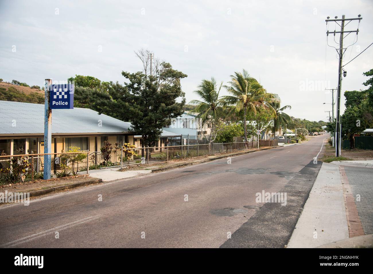 Police station on Thursday Island, in the Torres Strait, north ...