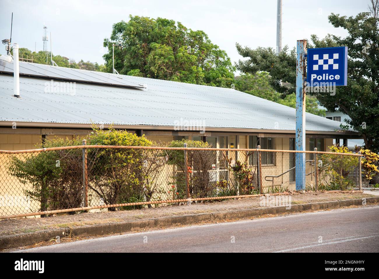 Police station on Thursday Island, in the Torres Strait, north ...