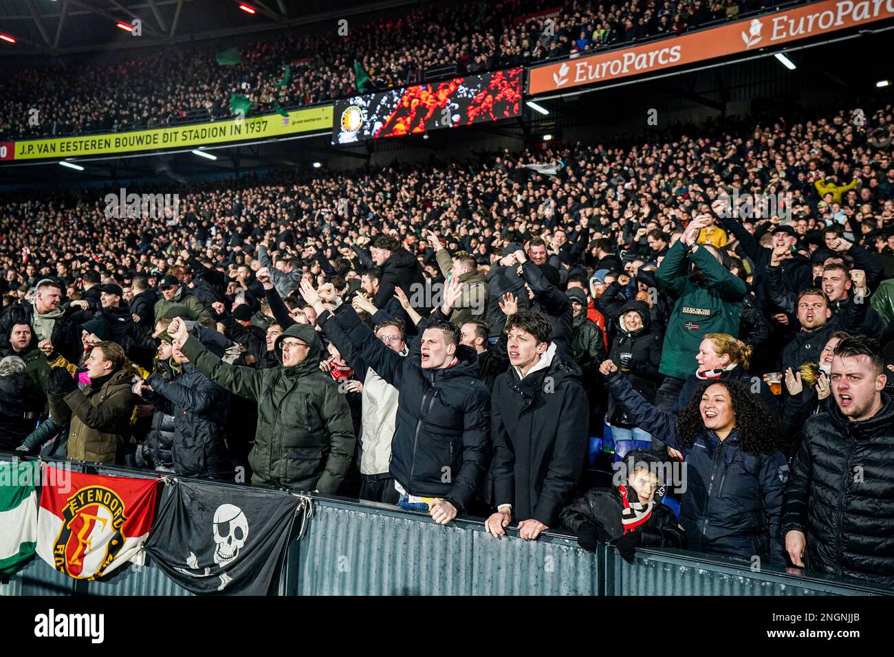Rotterdam - Supporters celebrate the 1-1 during the match between ...
