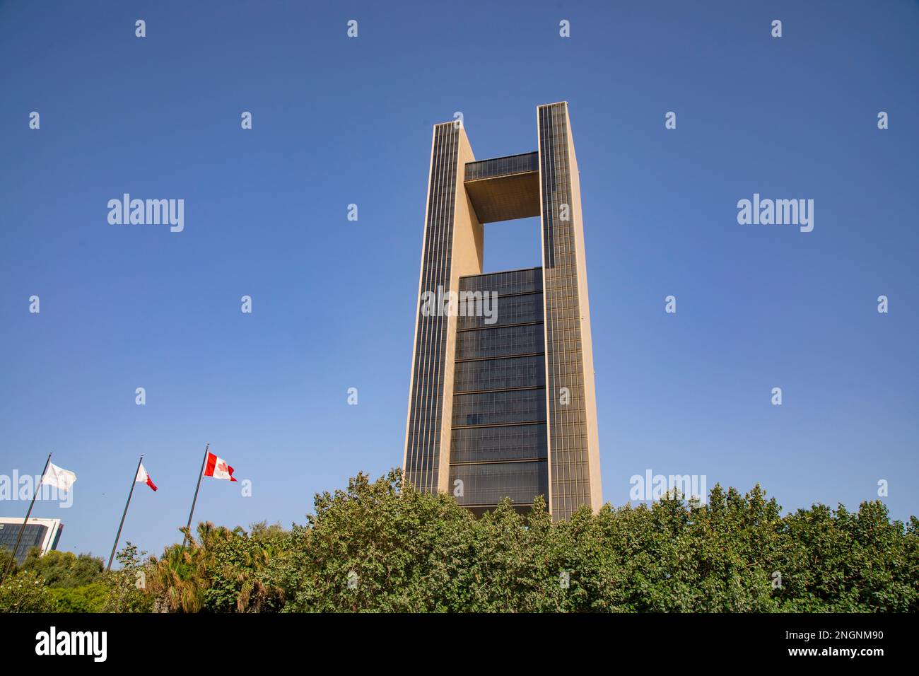 View of modern architecture of the Four Season Hotel Manama Bahrain ...