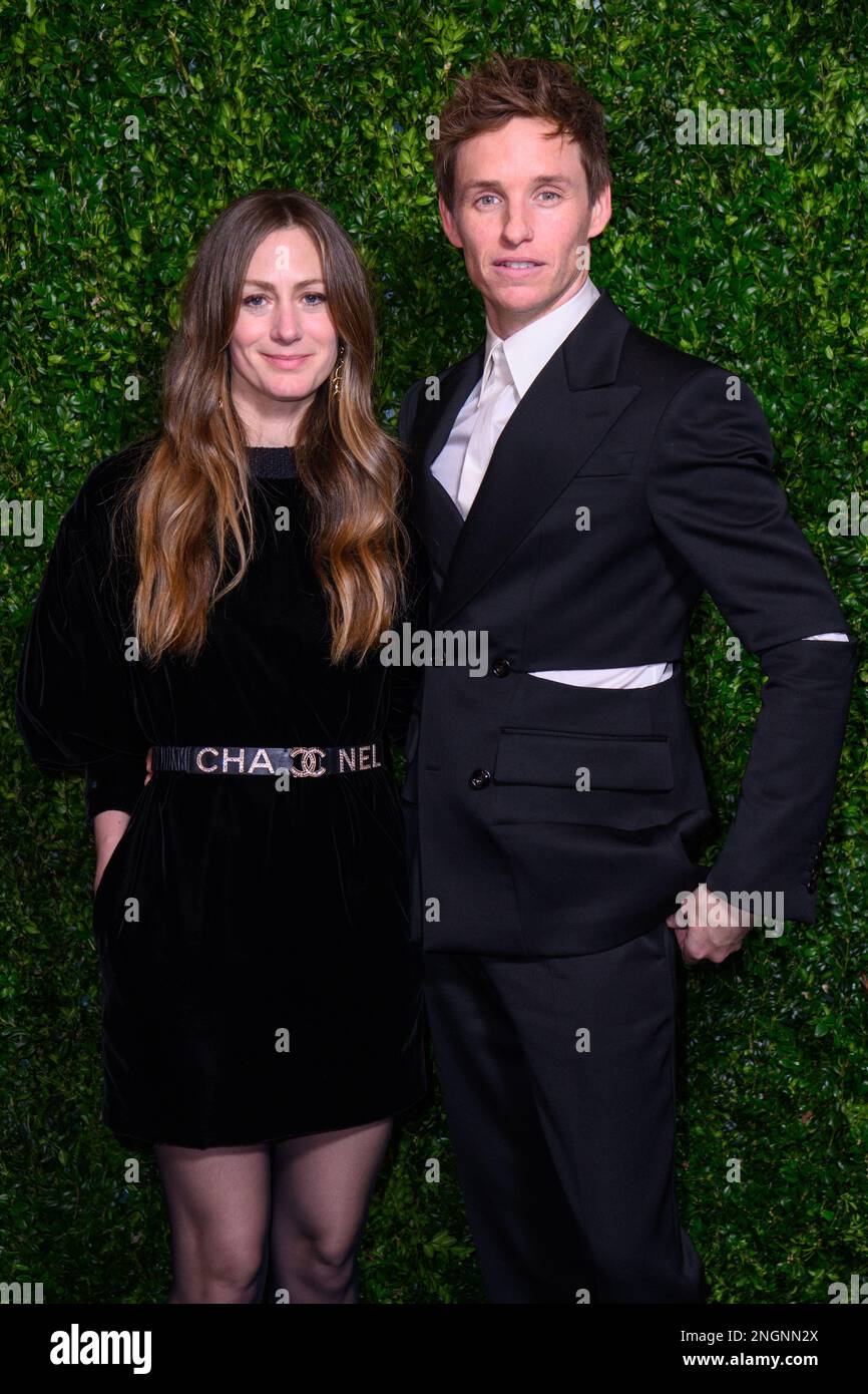 London, UK. 18 February 2023. Eddie Redmayne and Hannah Bagshawe ...