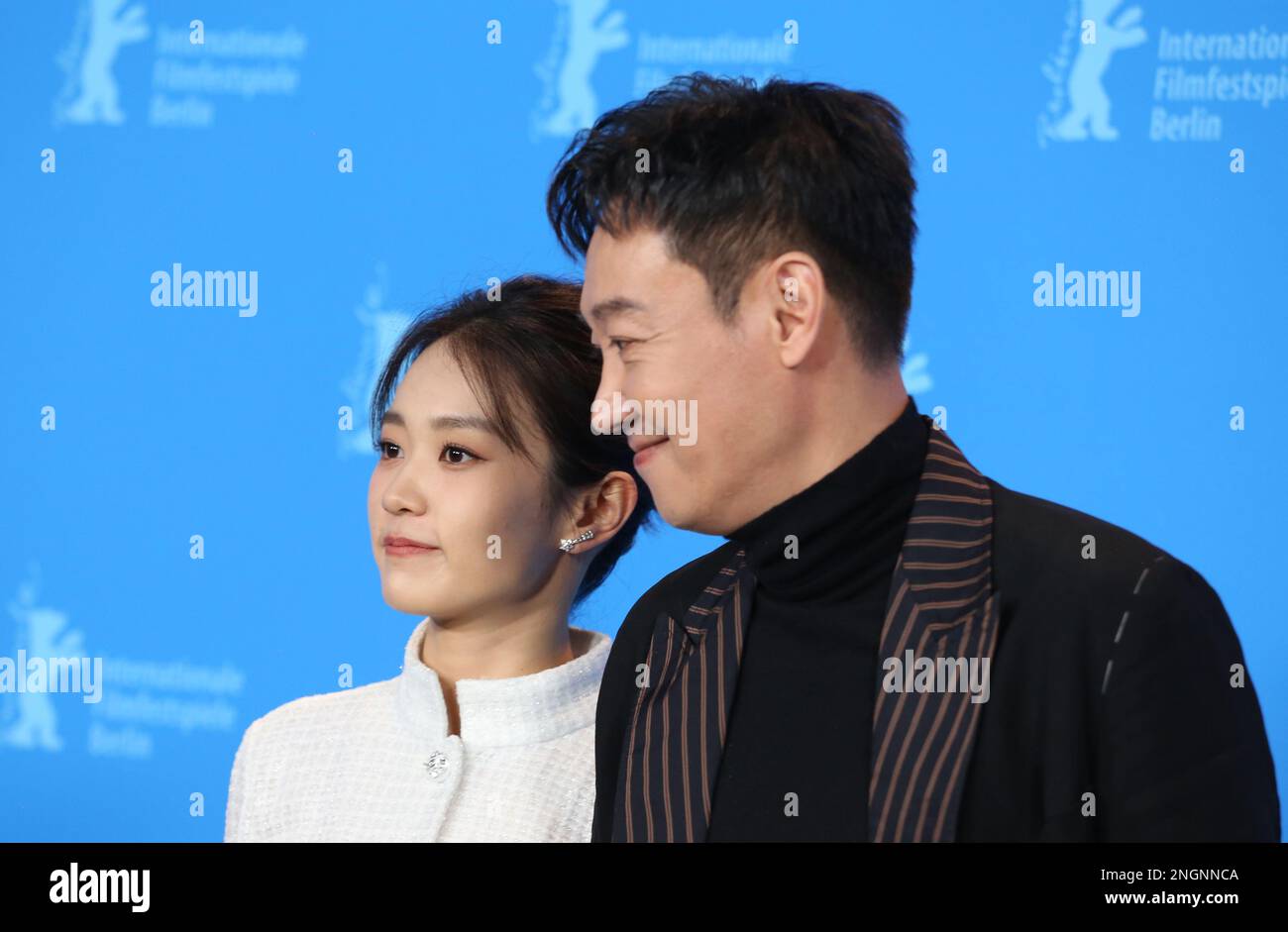 Berlin, Germany. 18th February 2023. Actress Yao Huang and actor Xin ...
