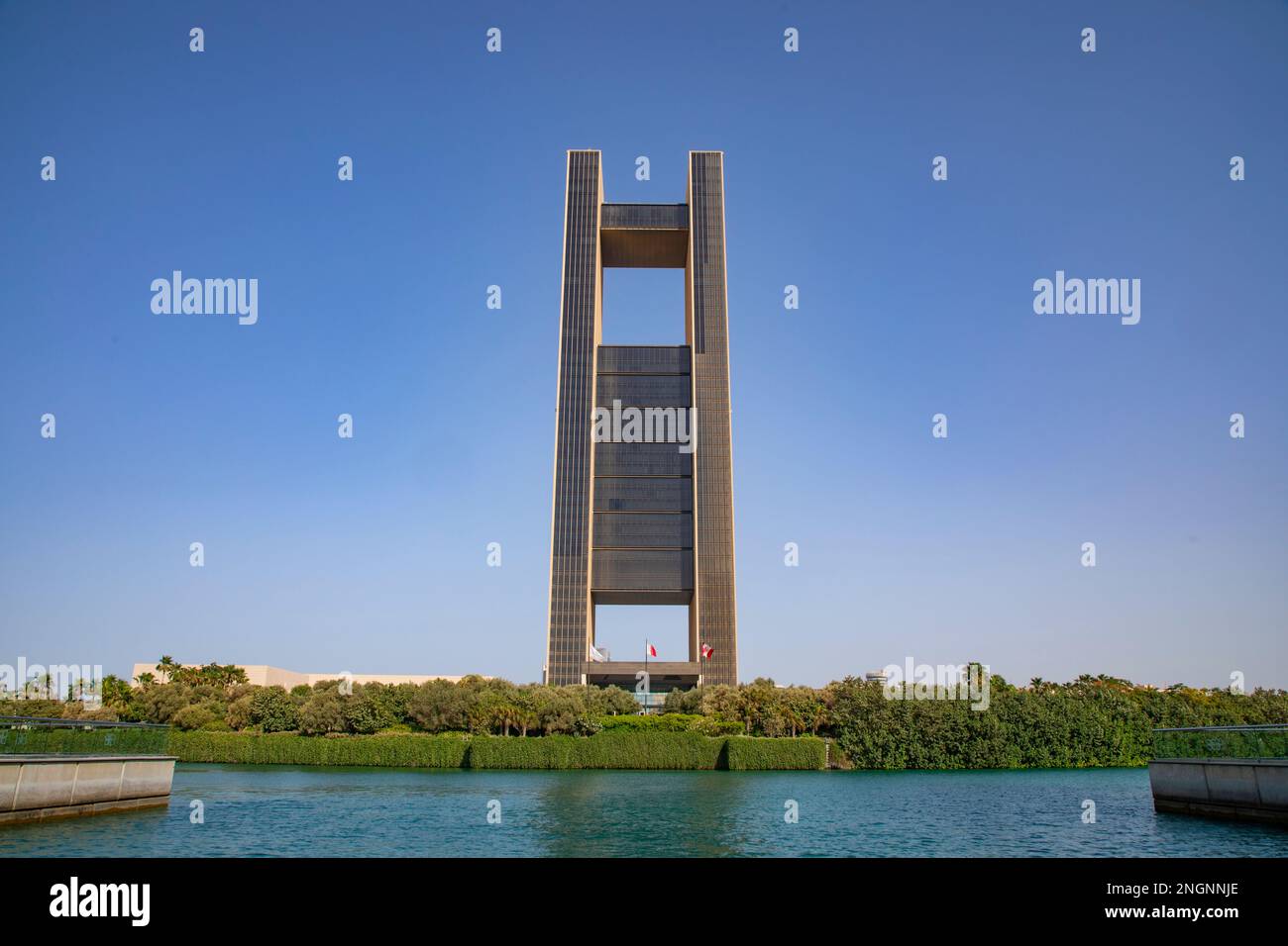 View of modern architecture of the Four Season Hotel Manama Bahrain ...