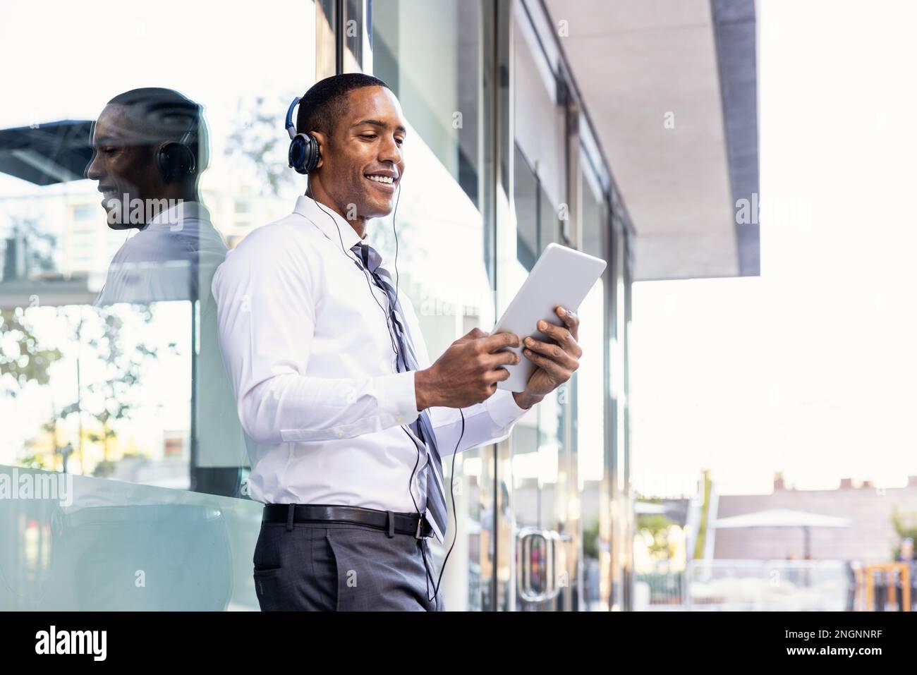 Handsome male african american business man CEO in a stylish corporate ...