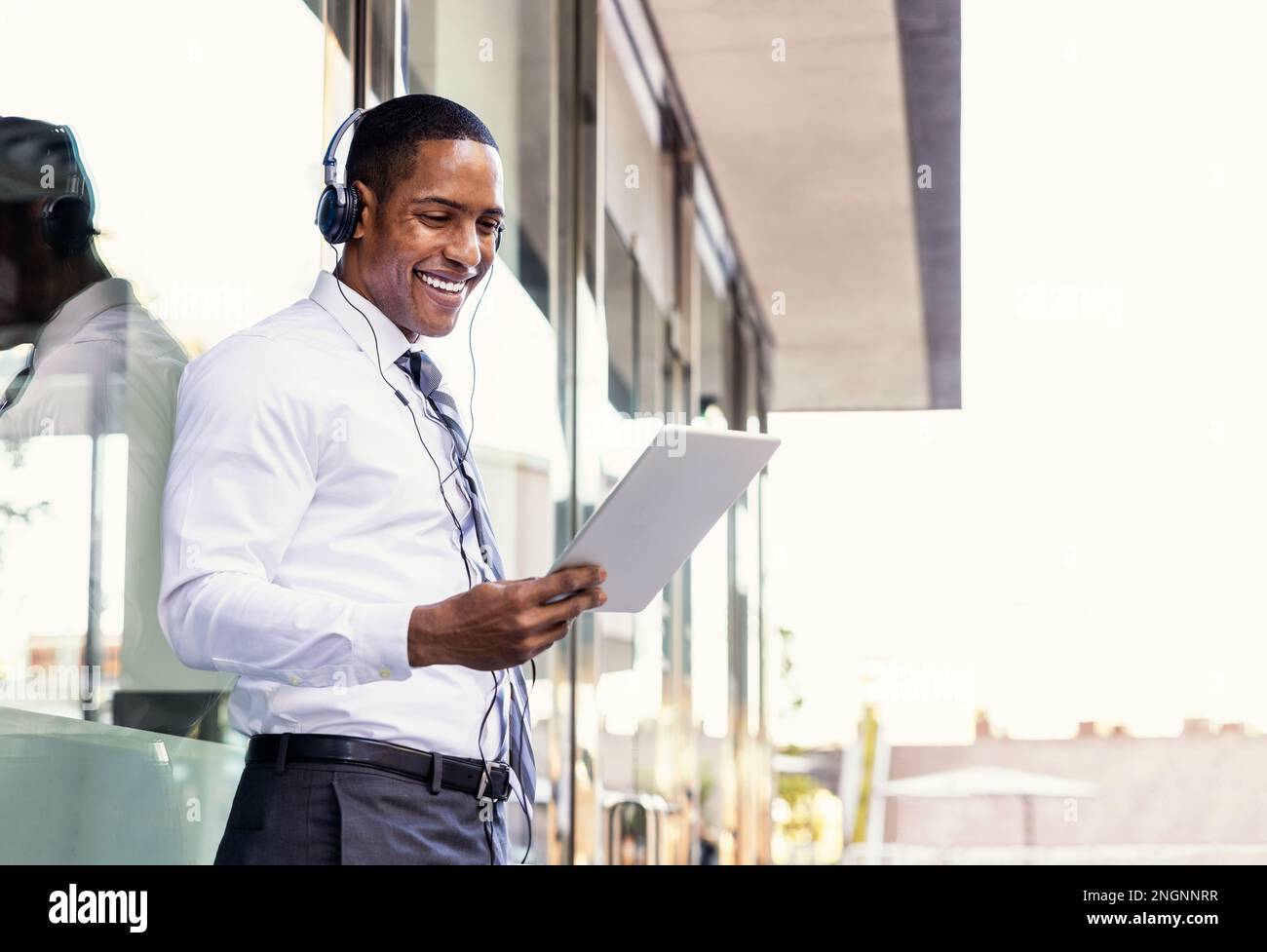 Handsome male african american business man CEO in a stylish corporate ...