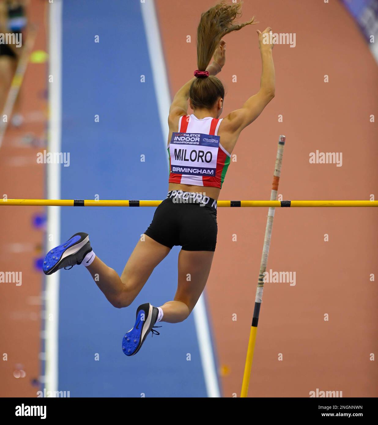 BIRMINGHAM, ENGLAND - FEBRUARY 18:Felicia Miloro in the Pole Vault day ...