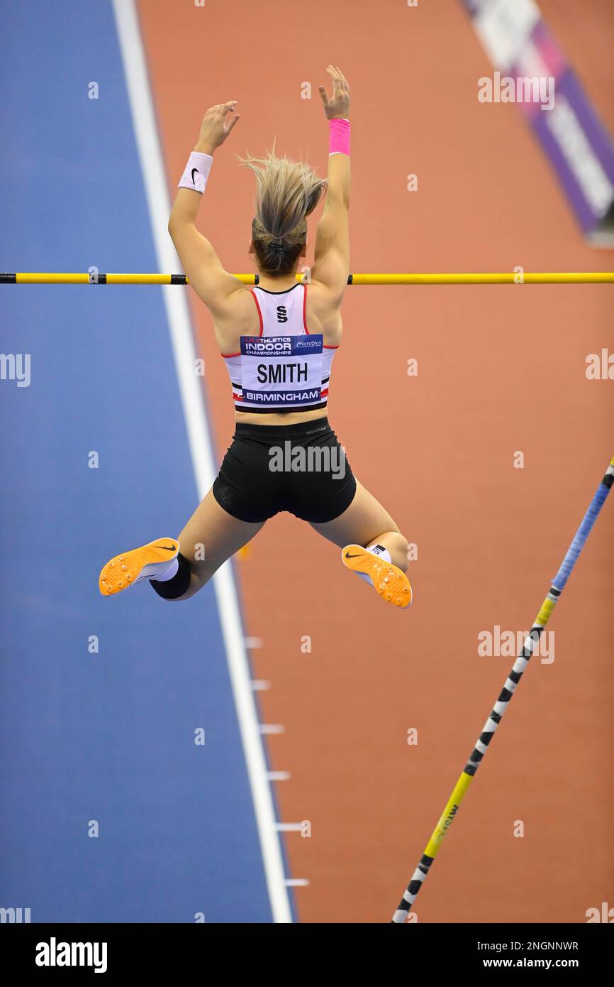 BIRMINGHAM, ENGLAND - FEBRUARY 18:Imogen Smith in the Pole Vault day 1 ...