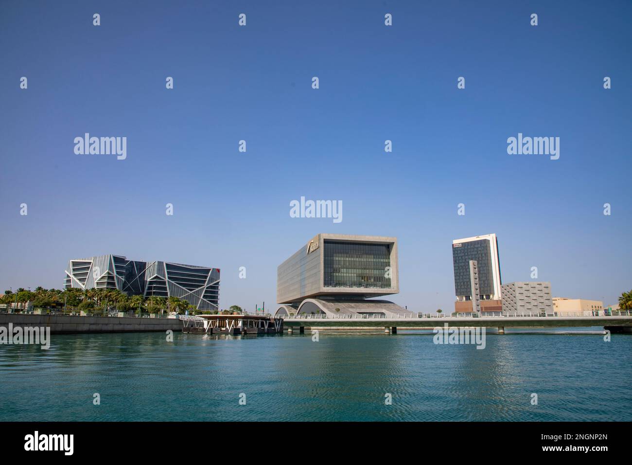View of modern architecture of Arcapita investment company headquarters ...