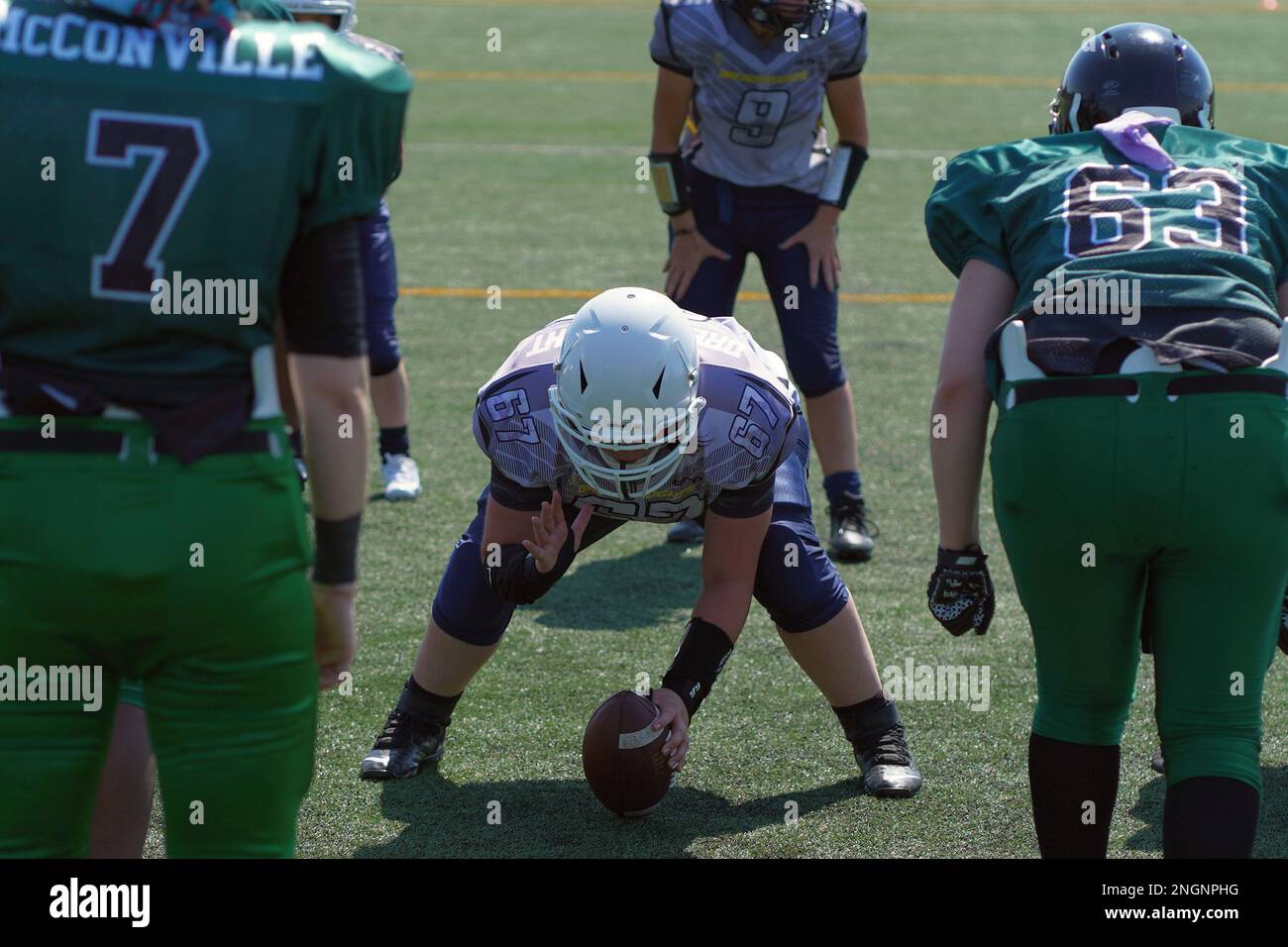 The Cardiff Valkyries, a women's American Football Team, playing in the ...