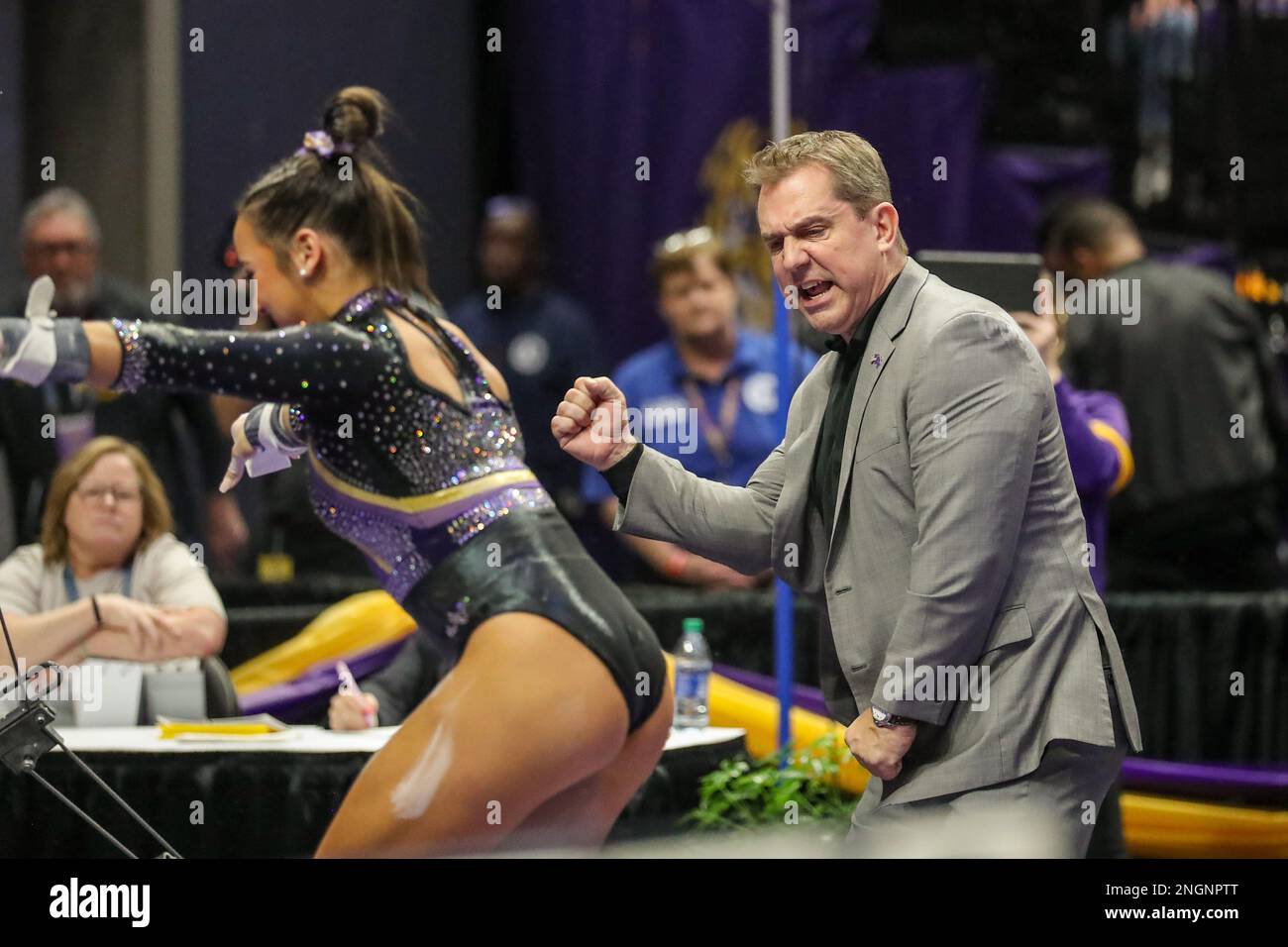 Baton Rouge, LA, USA. 17th Feb, 2023. LSU's Head Coach Jay Clark ...