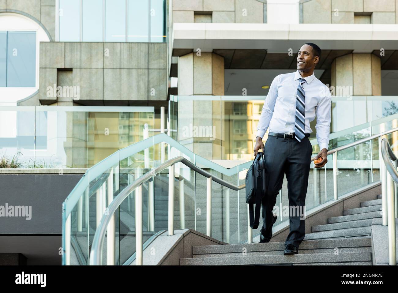 Handsome male african american business man CEO in a stylish corporate elegant suit in a ...