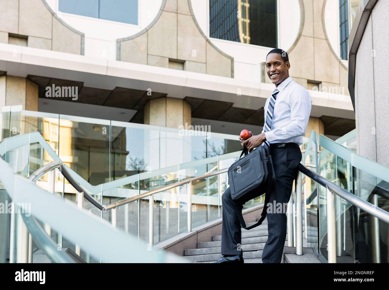 Handsome male african american business man CEO in a stylish corporate ...