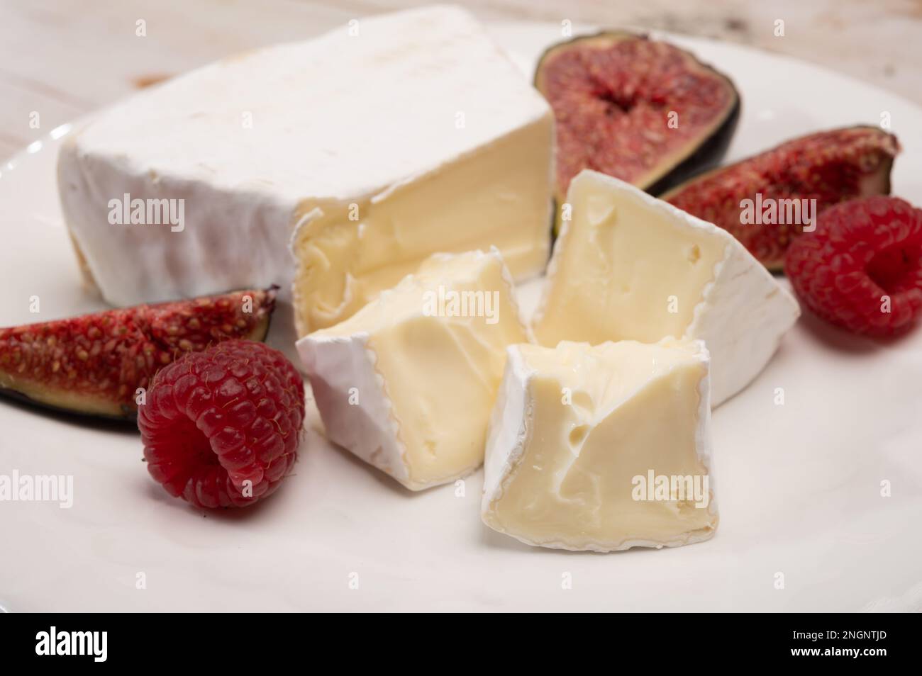 Cheese collection, French brie de Meaux cheese from Seine-et-Marne ...