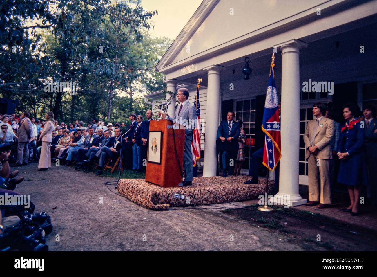 Jimmy Carter Kicks Off 1976 Campaign in Warm Springs, Georgia at FDR's ...