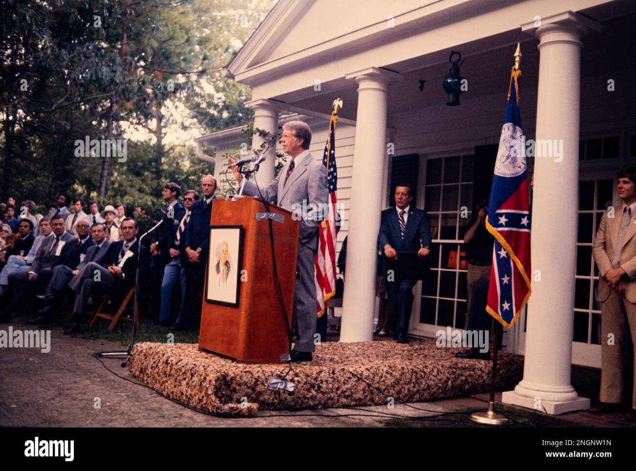 Jimmy Carter Kicks Off 1976 Campaign in Warm Springs, Georgia at FDR's ...