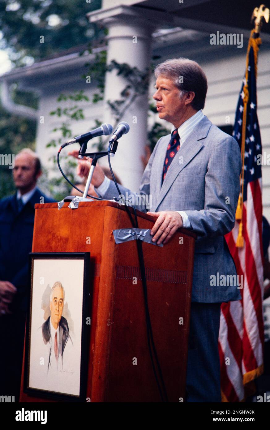 Jimmy Carter Kicks Off 1976 Campaign in Warm Springs, Georgia at FDR's ...