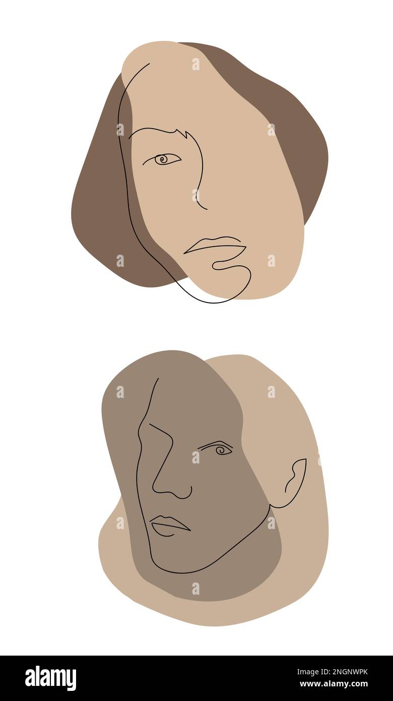 Abstract female graphic Cut Out Stock Images & Pictures - Alamy