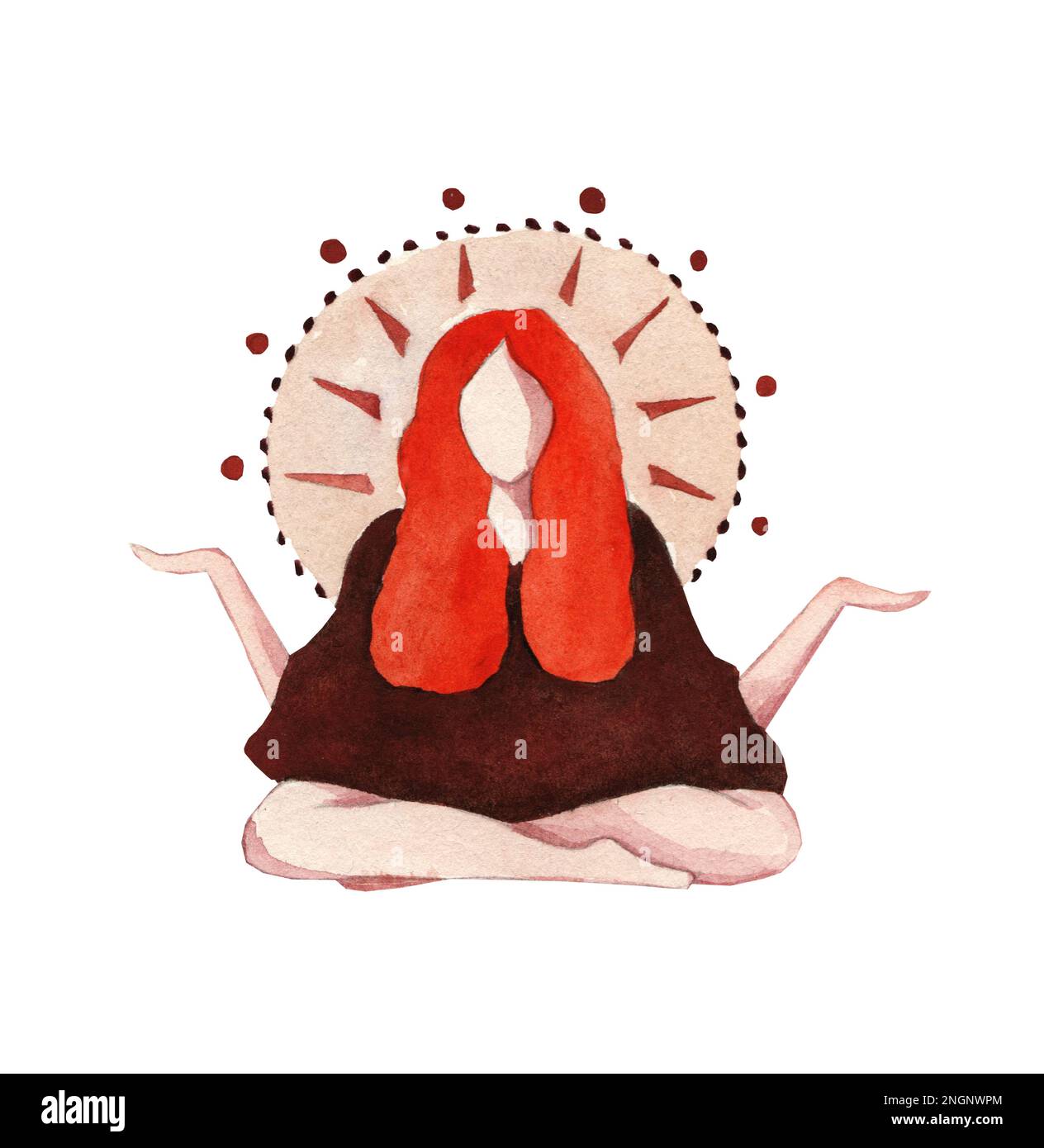 Yoga cartoon hi-res stock photography and images - Alamy
