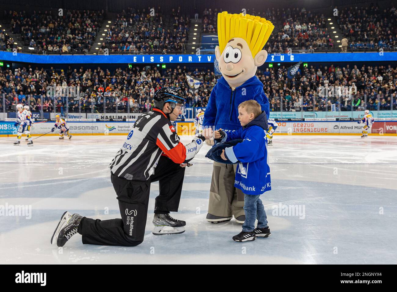 Mister Money during the National League Regular Season ice hockey game ...