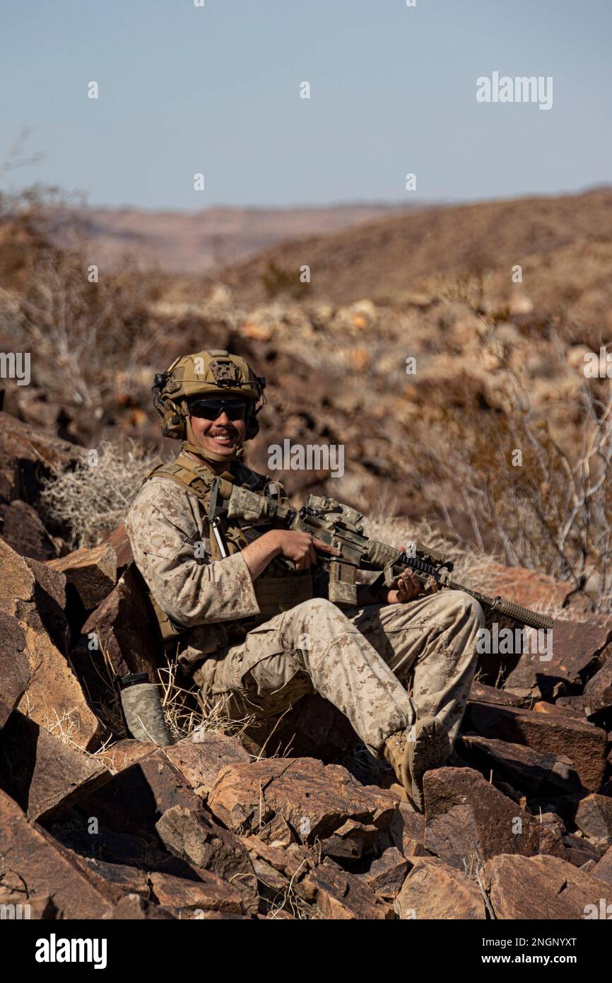 U.S. Marine Corps Lance Cpl. Charles Ruff, a mortarman with Alpha ...
