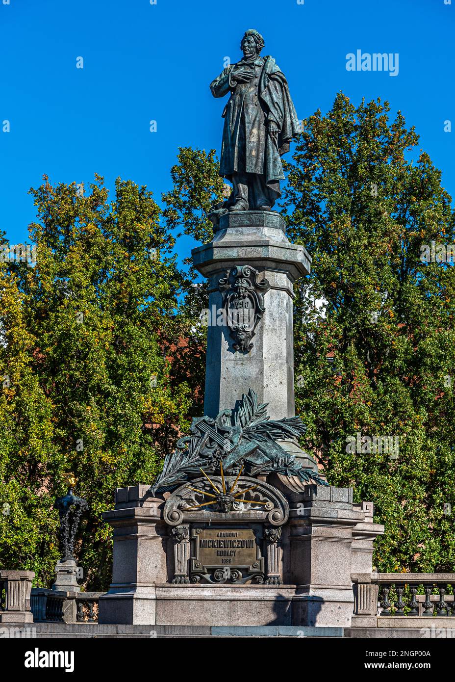 Monument of Adam Mickiewicz - a neoclassical monument of Adam ...