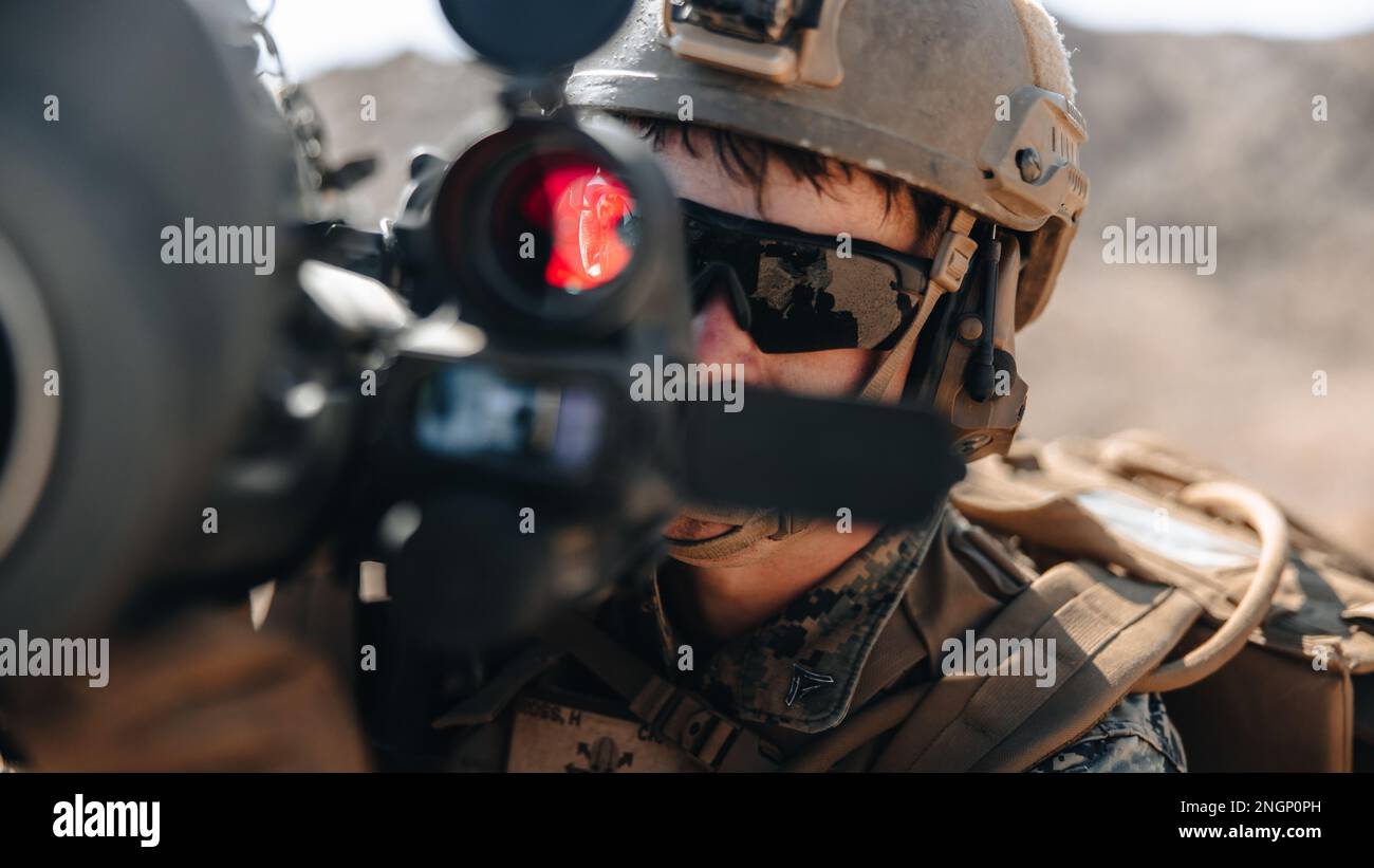 A U.S. Marine with 3d Littoral Combat Team, 3d Marine Littoral Regiment ...