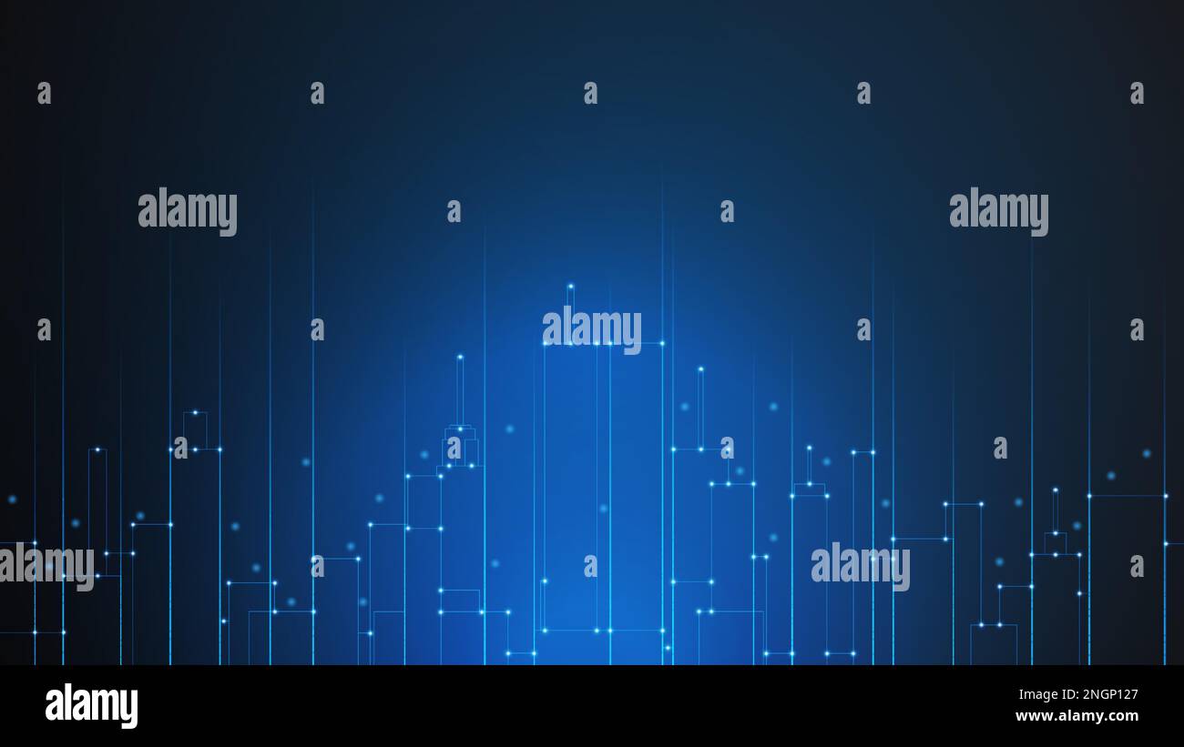 Virtual cityscape background Stock Vector Images - Alamy