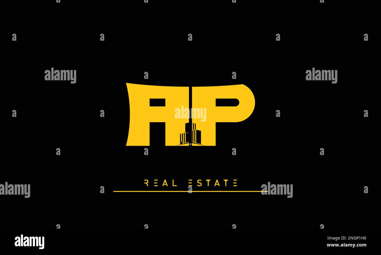 Ap real estate initials logo Stock Vector Images - Alamy