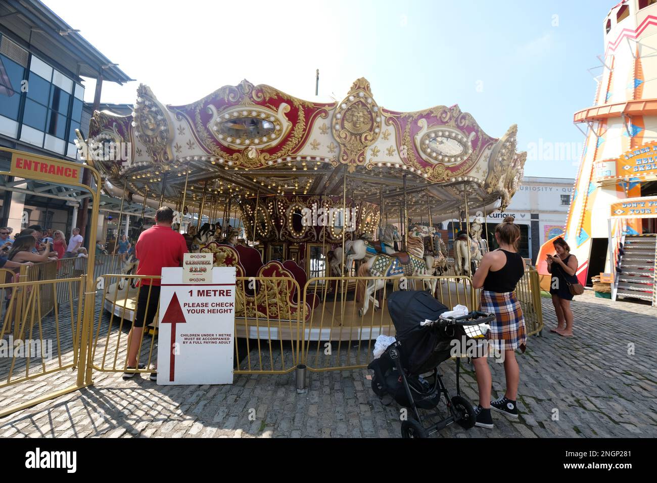 Fairground Merry-go-round, Bristol Stock Photo - Alamy