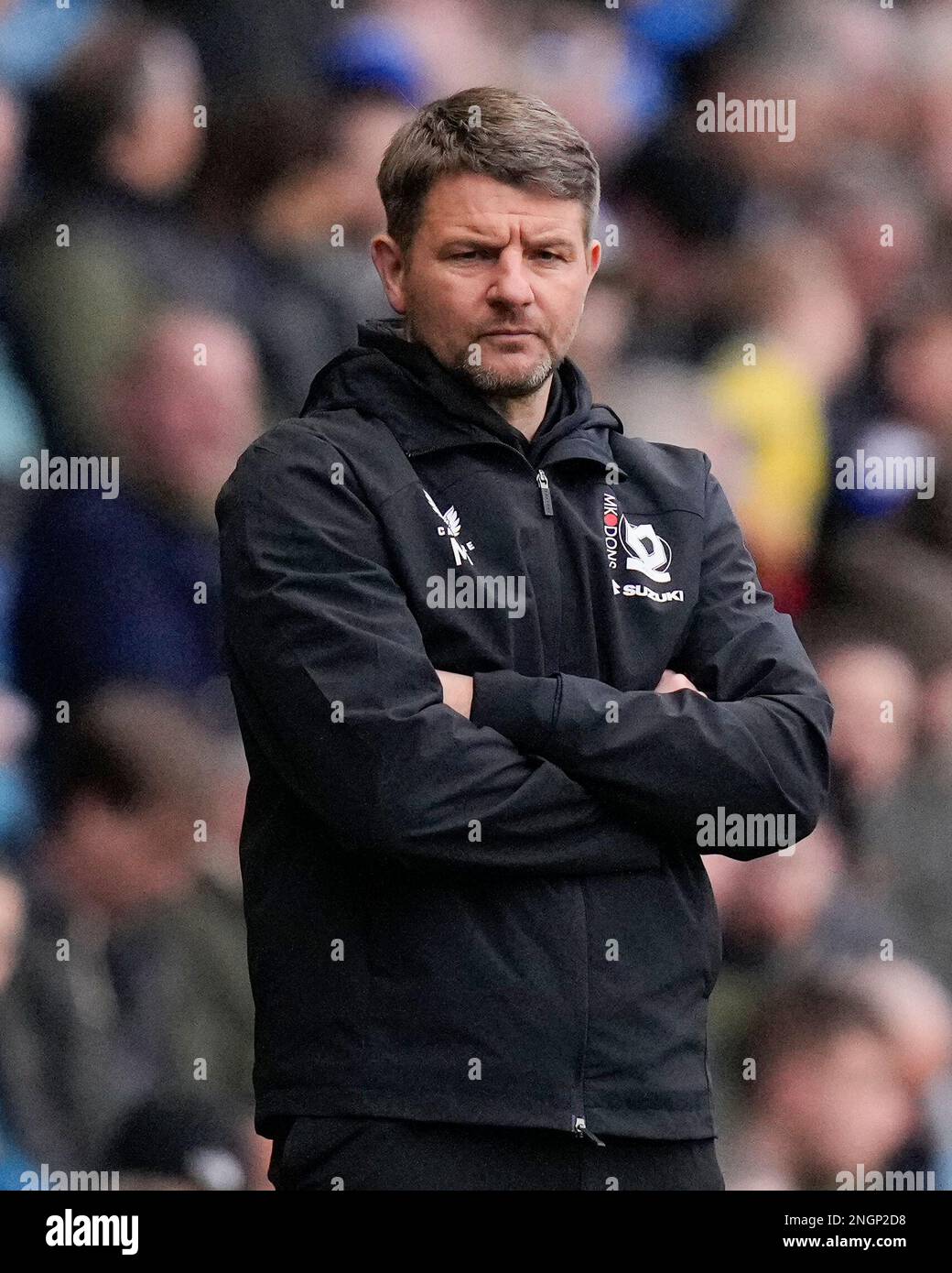 Mark Jackson Manager of MK Dons during the Sky Bet League 1 match ...