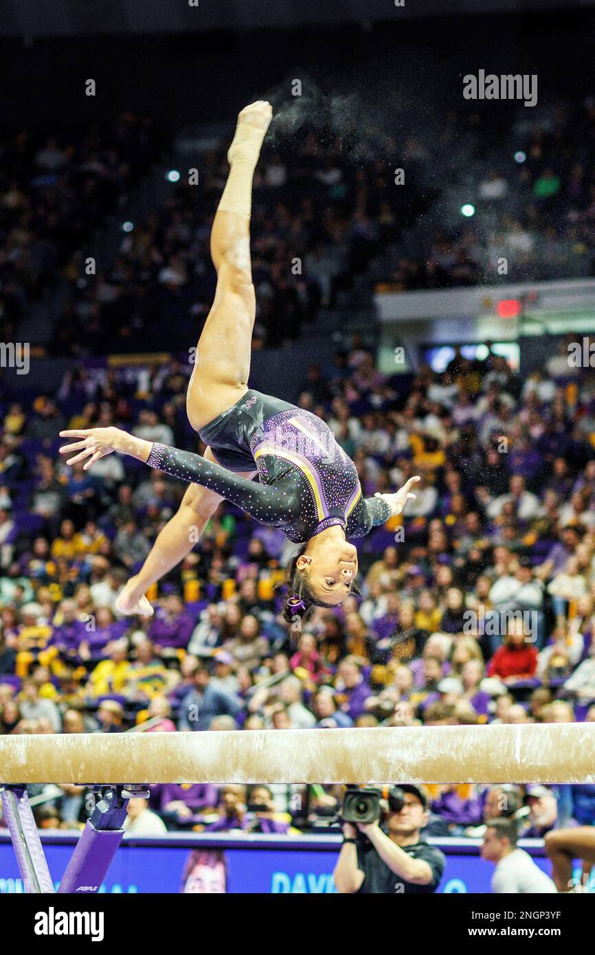BATON ROUGE, LA - FEBRUARY 17: LSU Tigers gymnast Haleigh Bryant ...