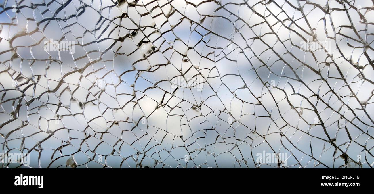 Useful texture overlay. A broken glass on. with many sharp shards ...