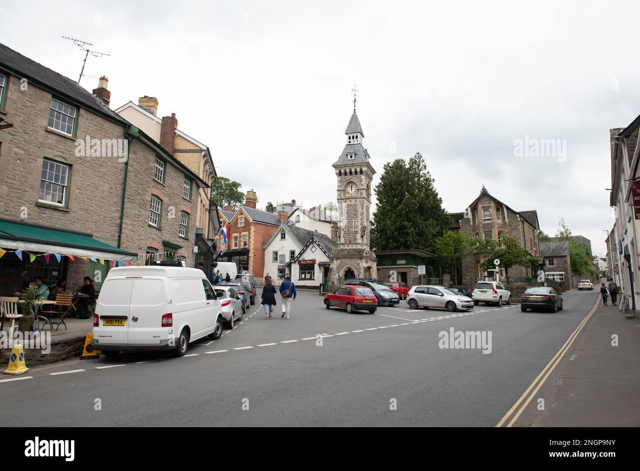 Haye-on-Wye Clock Tower Stock Photo - Alamy