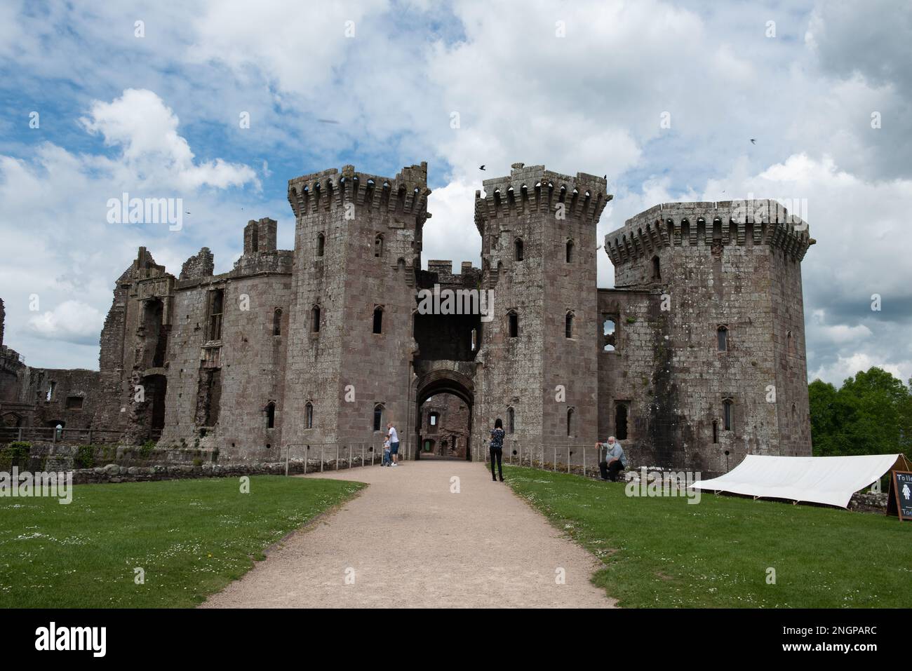 Castell rhaglan is a late medieval castle located just hi-res stock ...