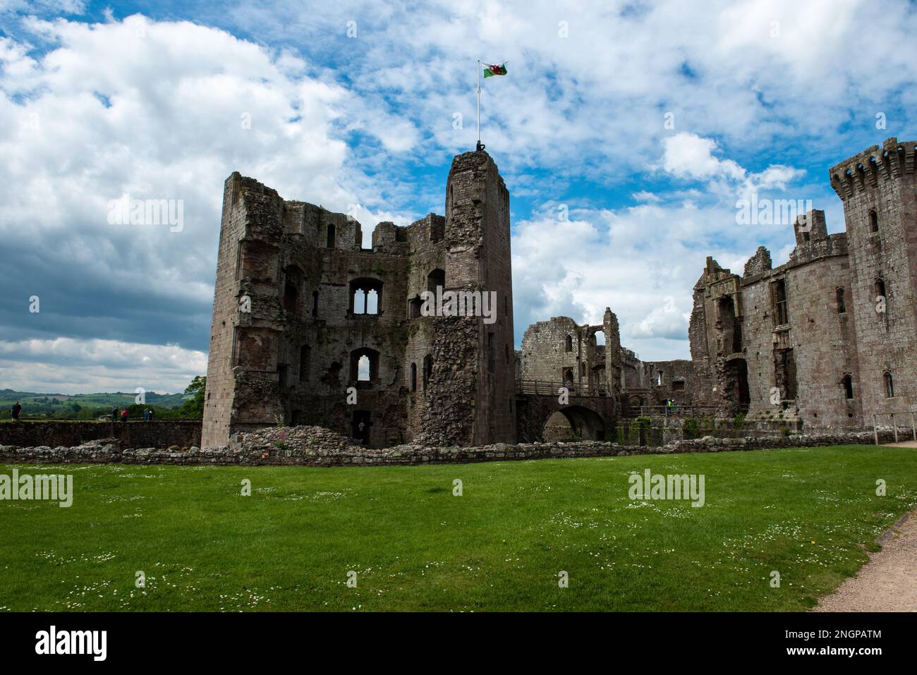 Castell rhaglan is a late medieval castle located just hi-res stock ...