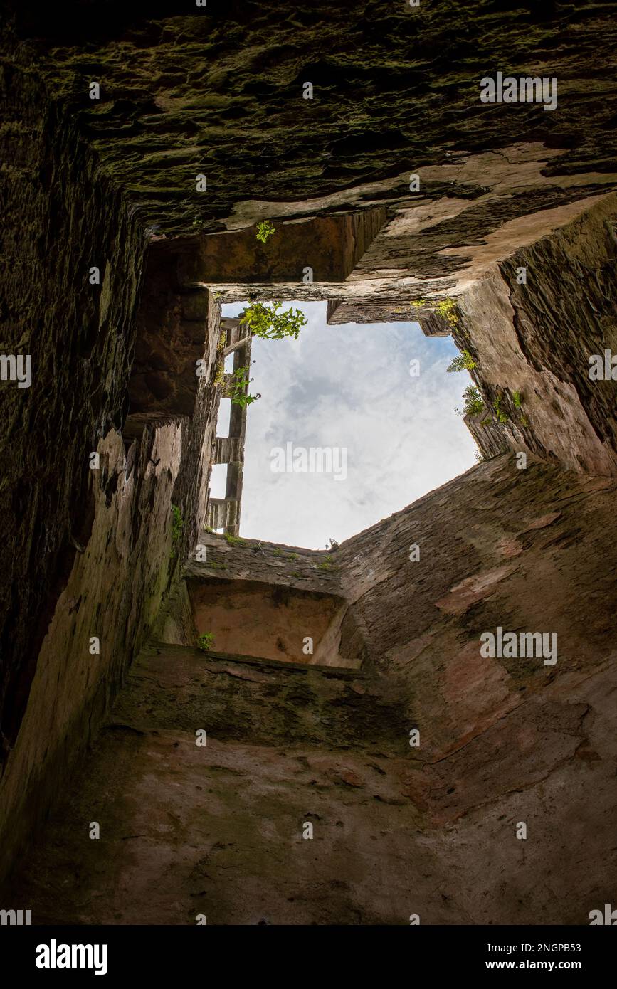 Castell rhaglan is a late medieval castle located just hi-res stock ...