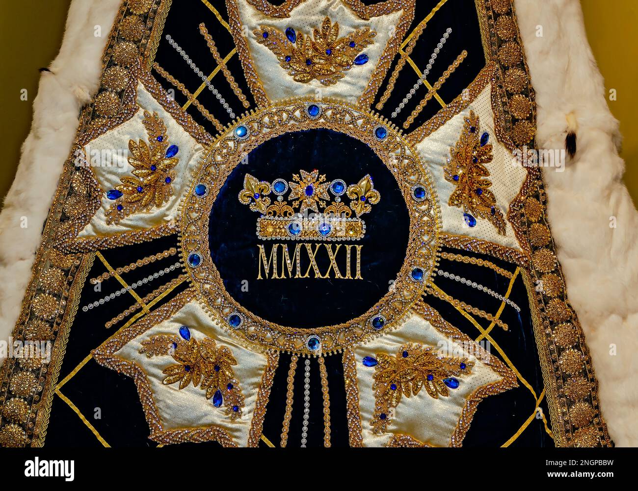 The Mardi Gras Train Of 2022 Mardi Gras King Felix Iii John Patrick Courtney Iv Is Displayed