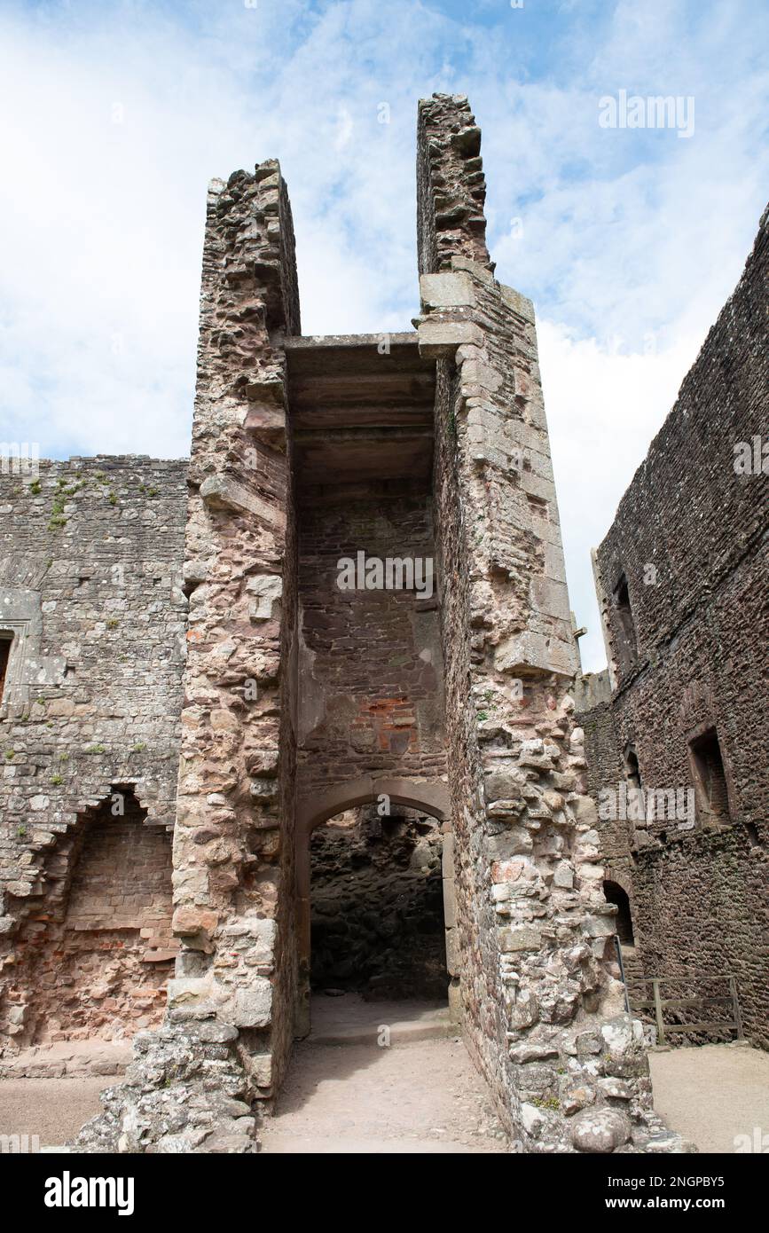 Castell rhaglan is a late medieval castle located just hi-res stock ...