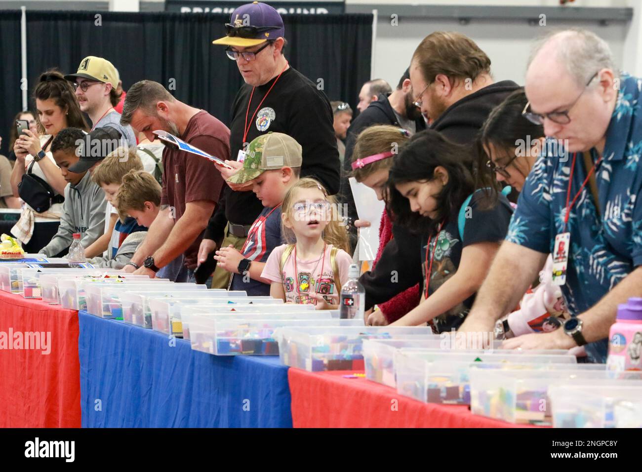 Kids and adults alike work a piece that will go towards the DC VS ...