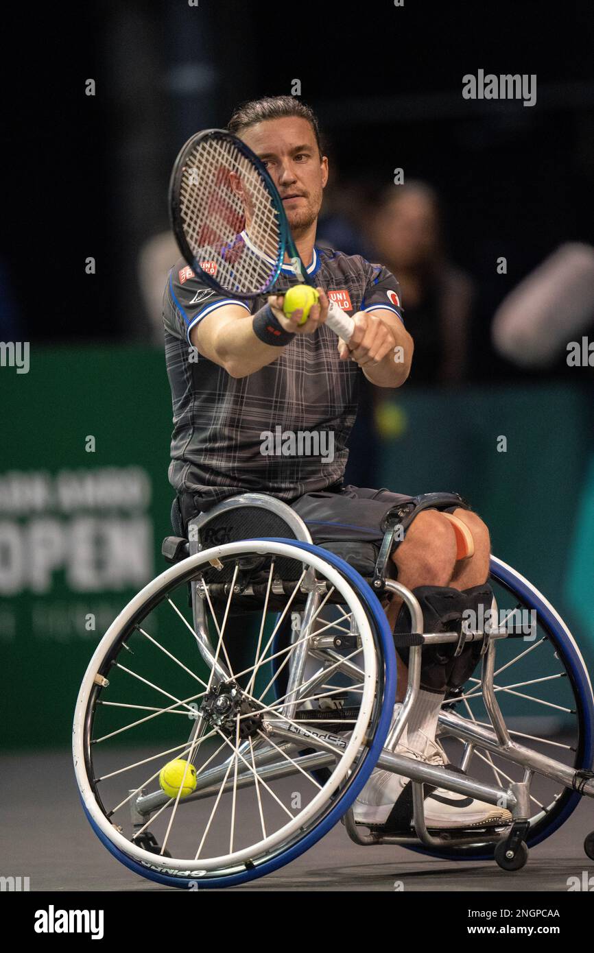 ROTTERDAM, THE NETHERLANDS - FEBRUARY 17 : Gordon Reid of Scotland in ...