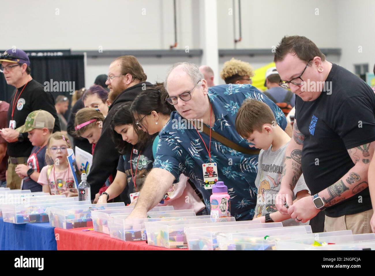 Kids and adults alike work a piece that will go towards the DC VS ...