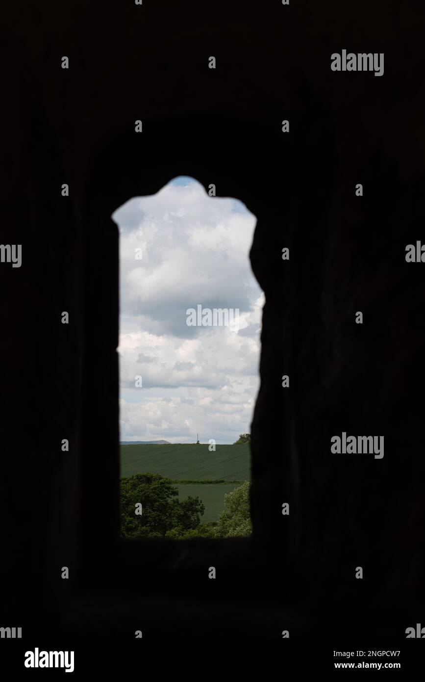 Castell rhaglan is a late medieval castle located just hi-res stock ...