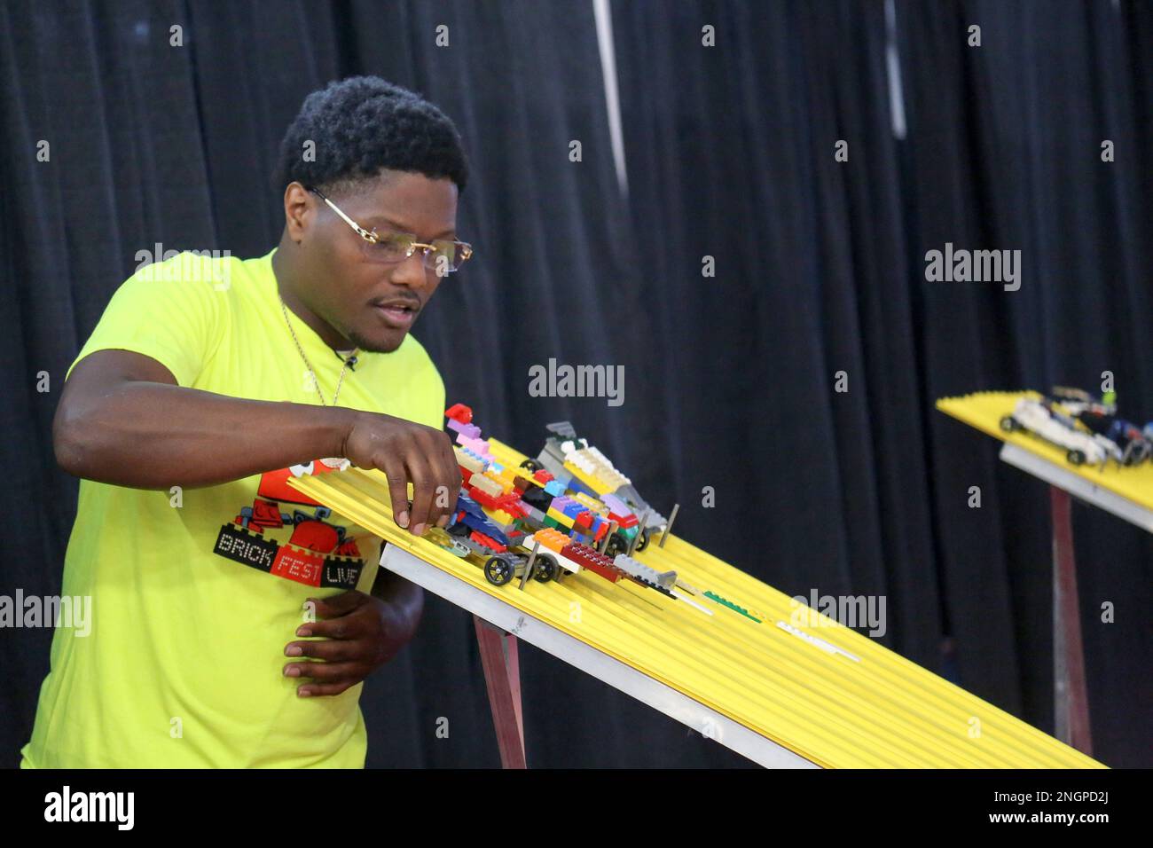 Kids and adults alike who enjoy LEGOS attend Brick Fest Live at Bell ...