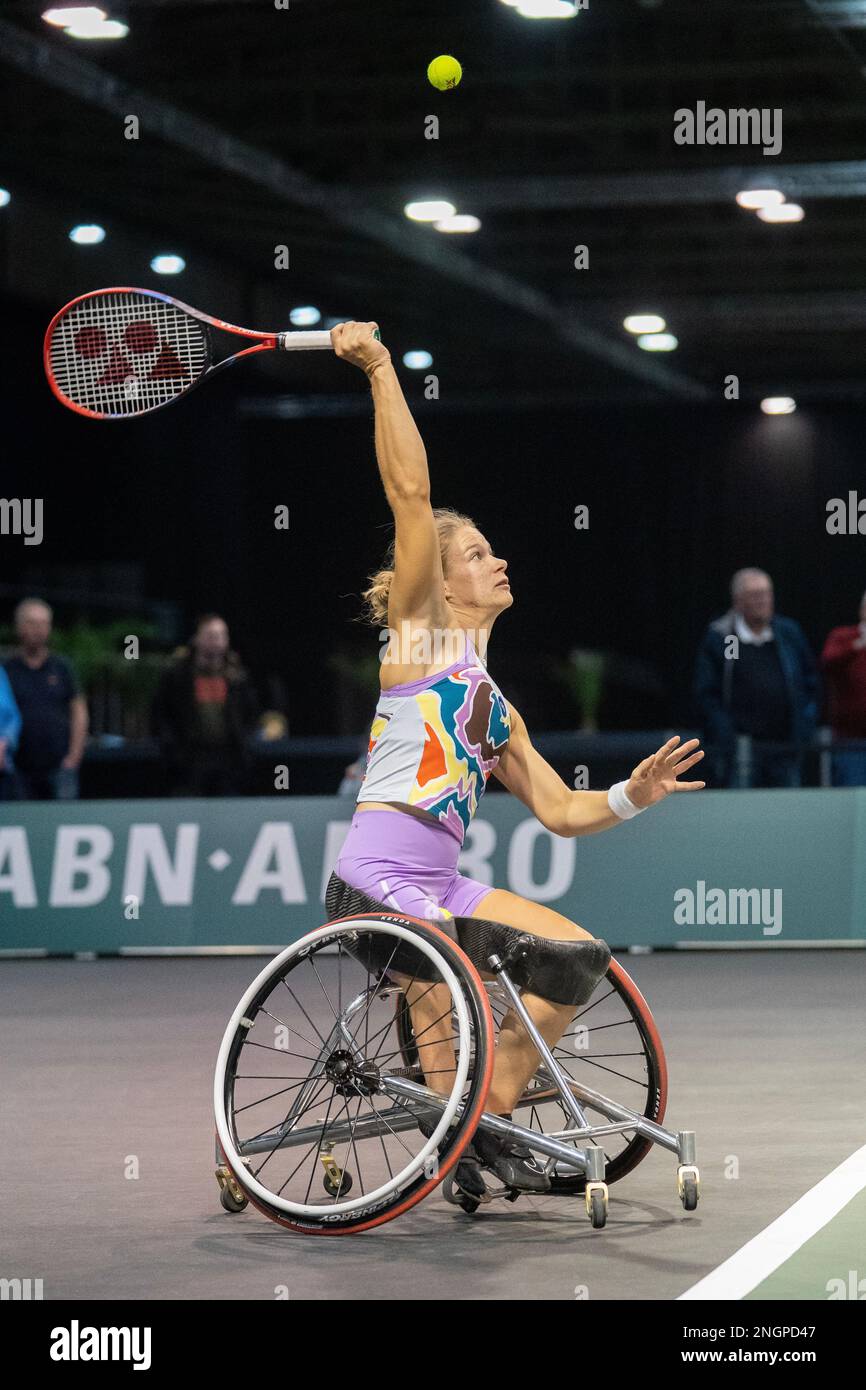 ROTTERDAM, THE NETHERLANDS - FEBRUARY 17 : Diede de Groot of The ...