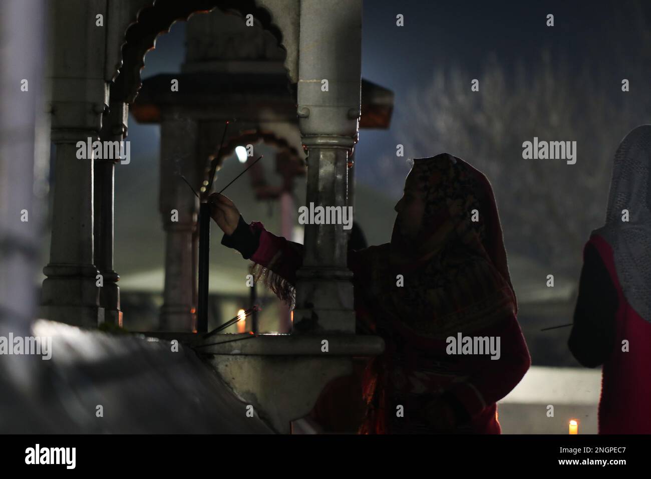 February 18, 2023, Srinagar, Jammu and Kashmir, India: A Muslim girl ...