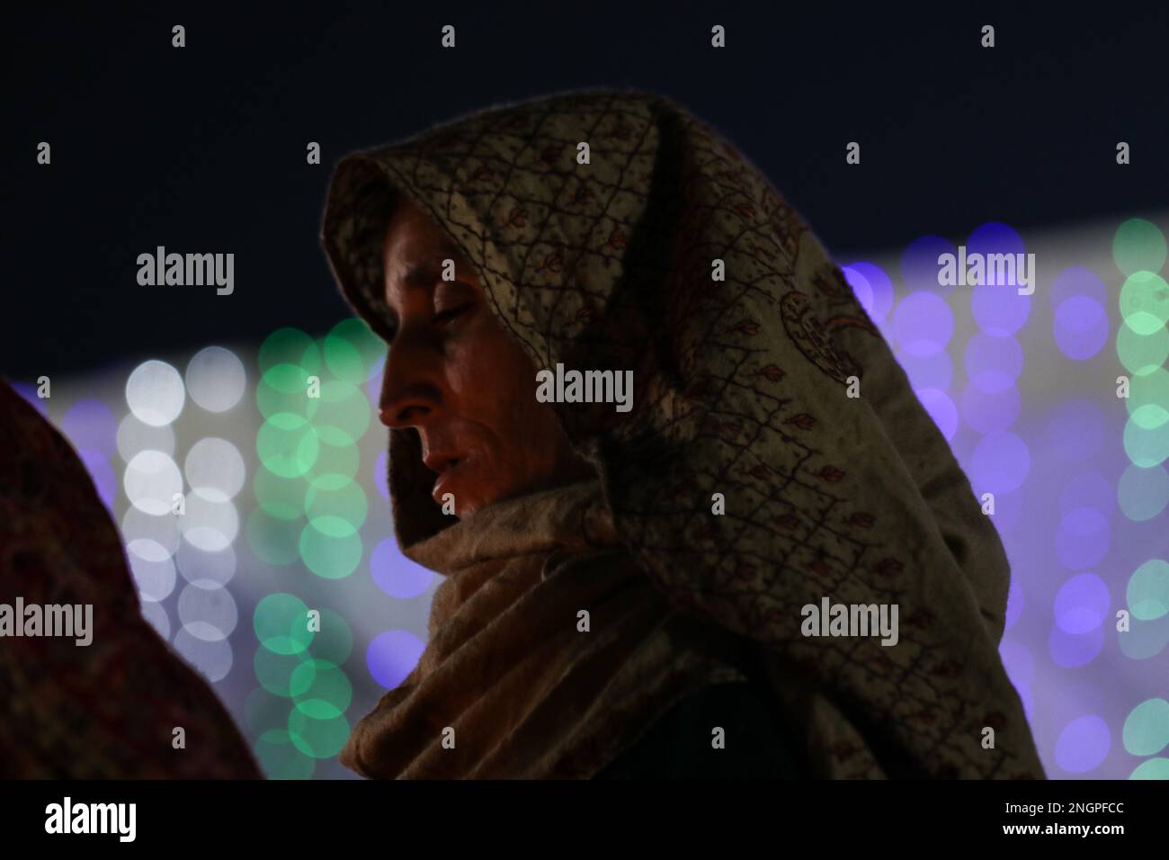 February 18, 2023, Srinagar, Jammu and Kashmir, India: A Muslim woman ...