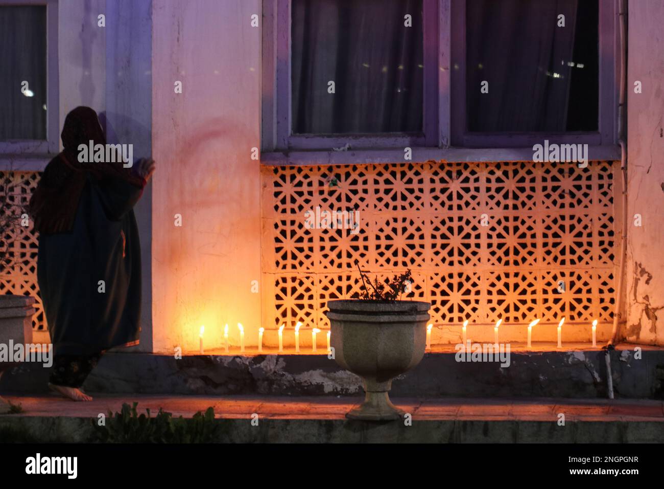 February 18, 2023, Srinagar, Jammu and Kashmir, India: A Muslim woman ...