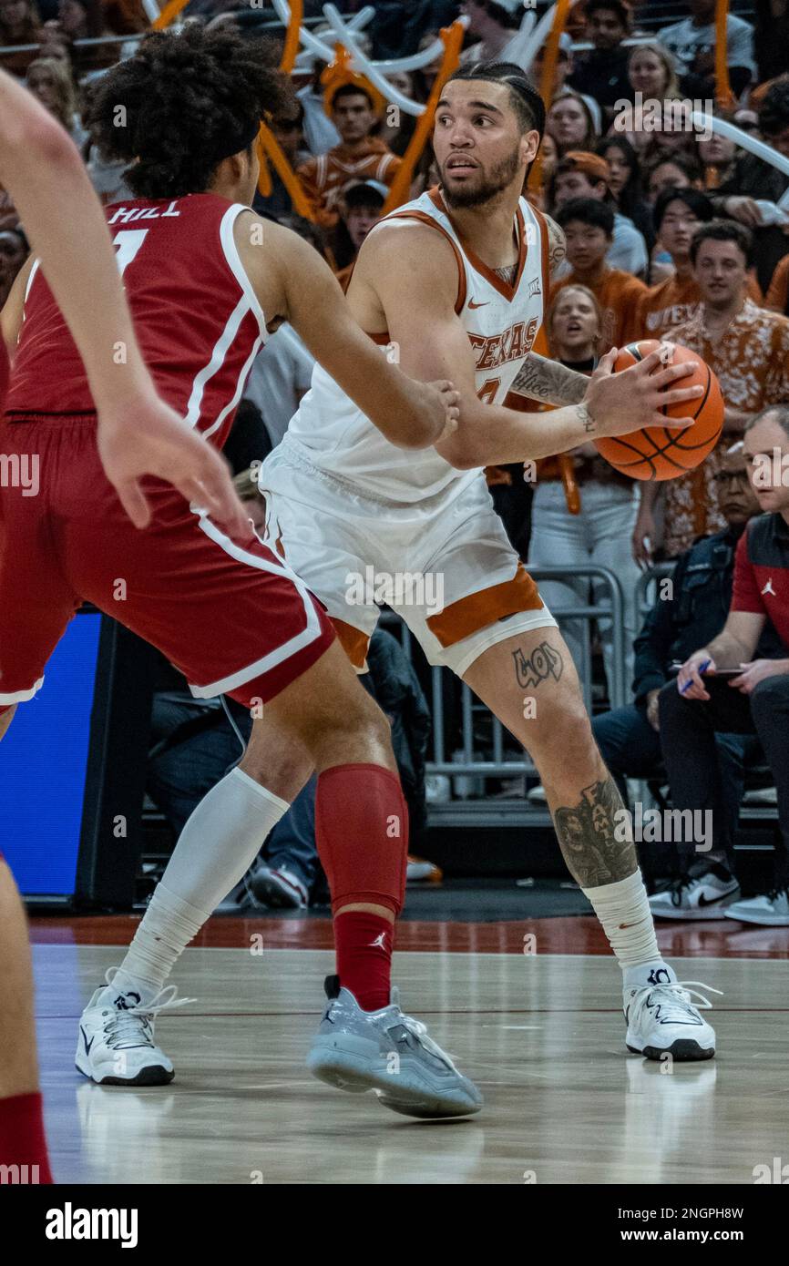Texas, USA. 18th Feb, 2023. Timmy Allen #0 of the Texas Longhorns in ...
