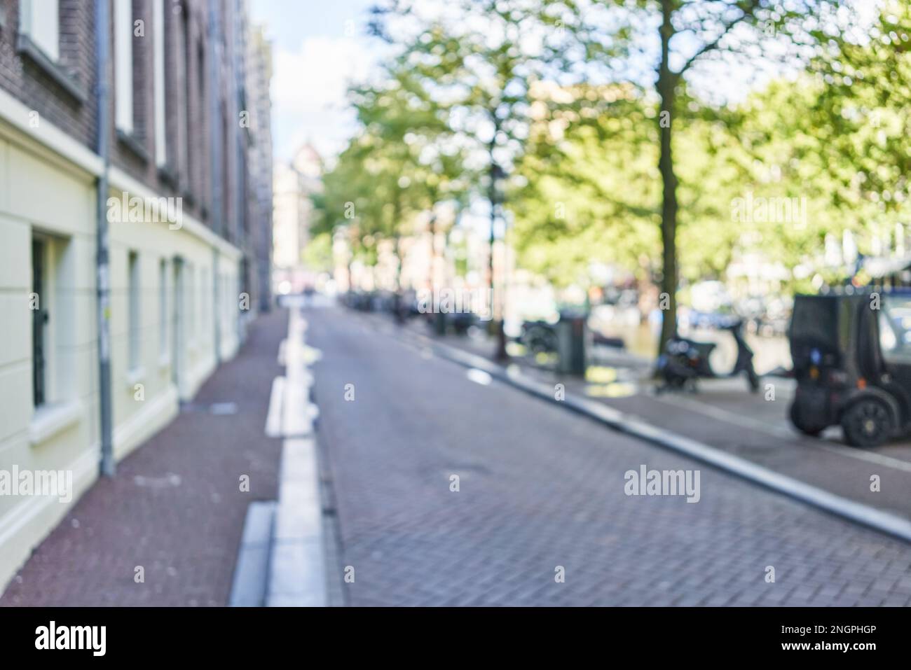 Blurred background of street Stock Photo - Alamy